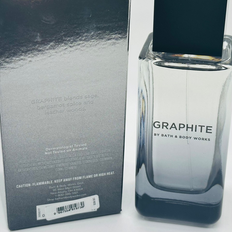Bath & Body Works GRAPHITE For Men Cologne Spray Men's Collection 3.4 ...