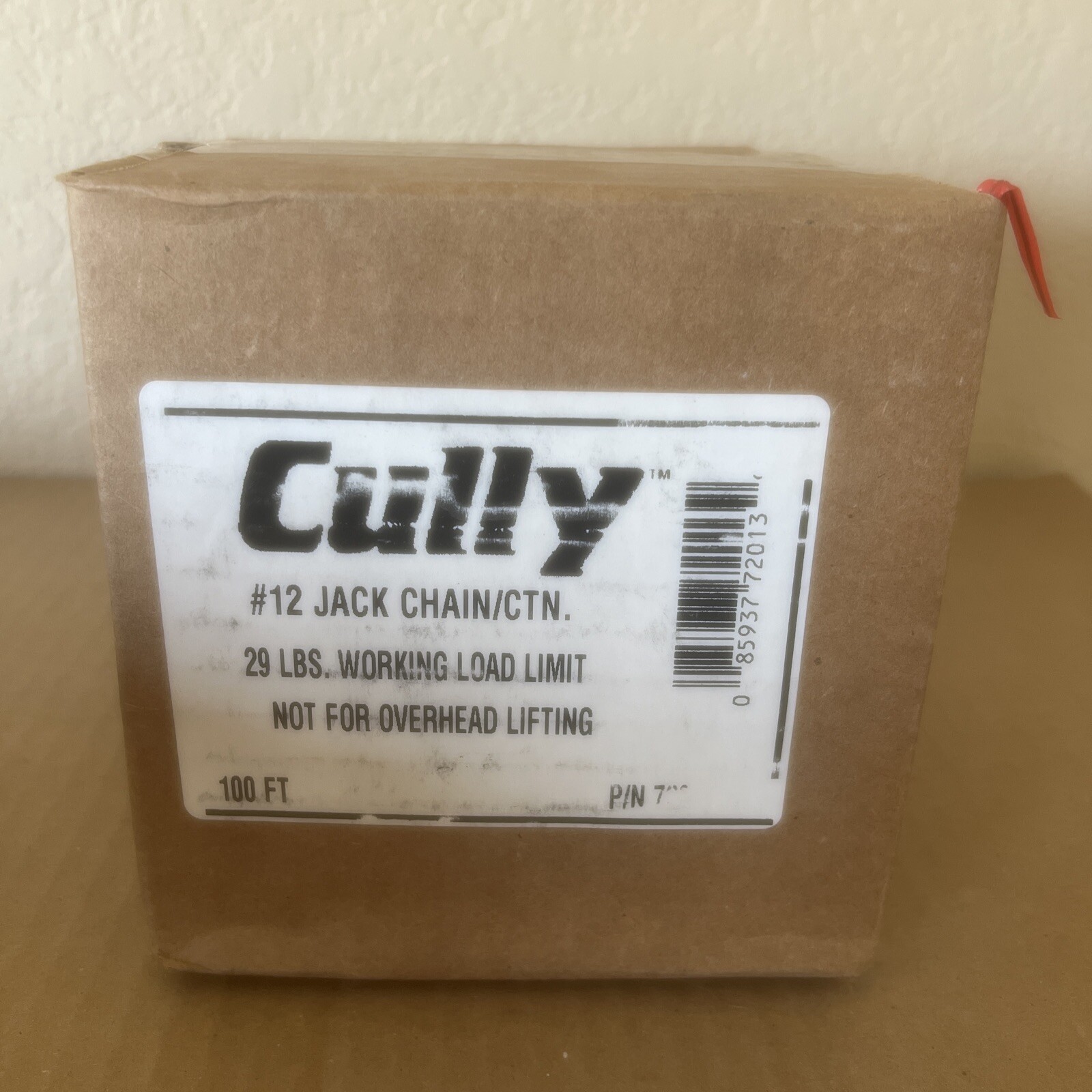 Cully 72013 #12 Jack Chain 100ft. Box 29lb. Working Load Limit - for sale online | eBay