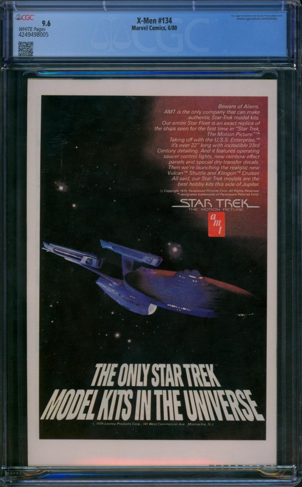 X-Men #134 ️ CGC 9.6 WHITE Pages ️ 1st DARK PHOENIX Uncanny Marvel ...