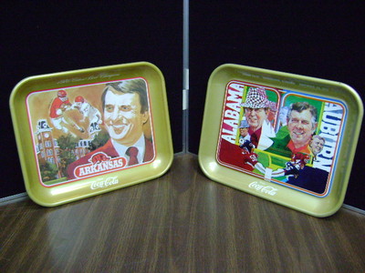 Coca Cola Arkansas Razorbacks 1975/ 1976 & Alabama-Auburn Serving Tray ...