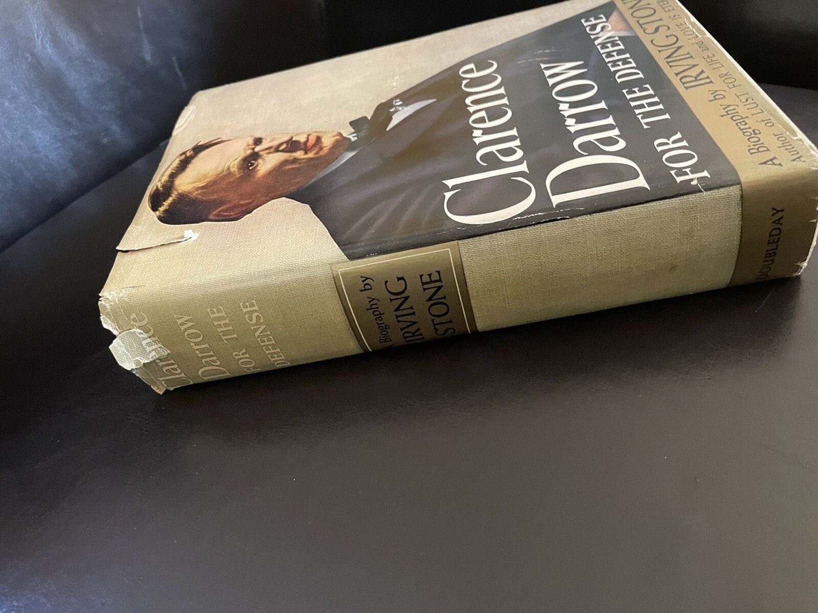 Clarence Darrow For the Defense by Irving Stone SIGNED|INSCRIBED First ...