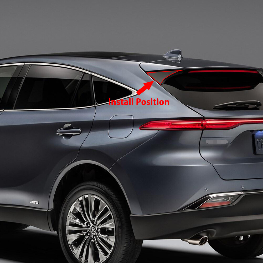 For Toyota Venza 2021-2023 2024 Rear Spoiler Wing Side Beveled Window ...