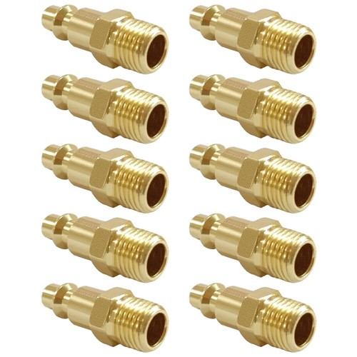 10pcs1/4-Inch NPT Male Industrial Air Hose Quick Connect Adapter, Air ...