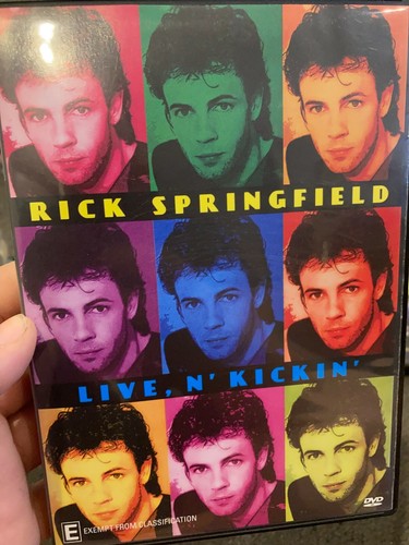 Rick Springfield - Live N Kickin' region 4 DVD (1980s / 80s music ...