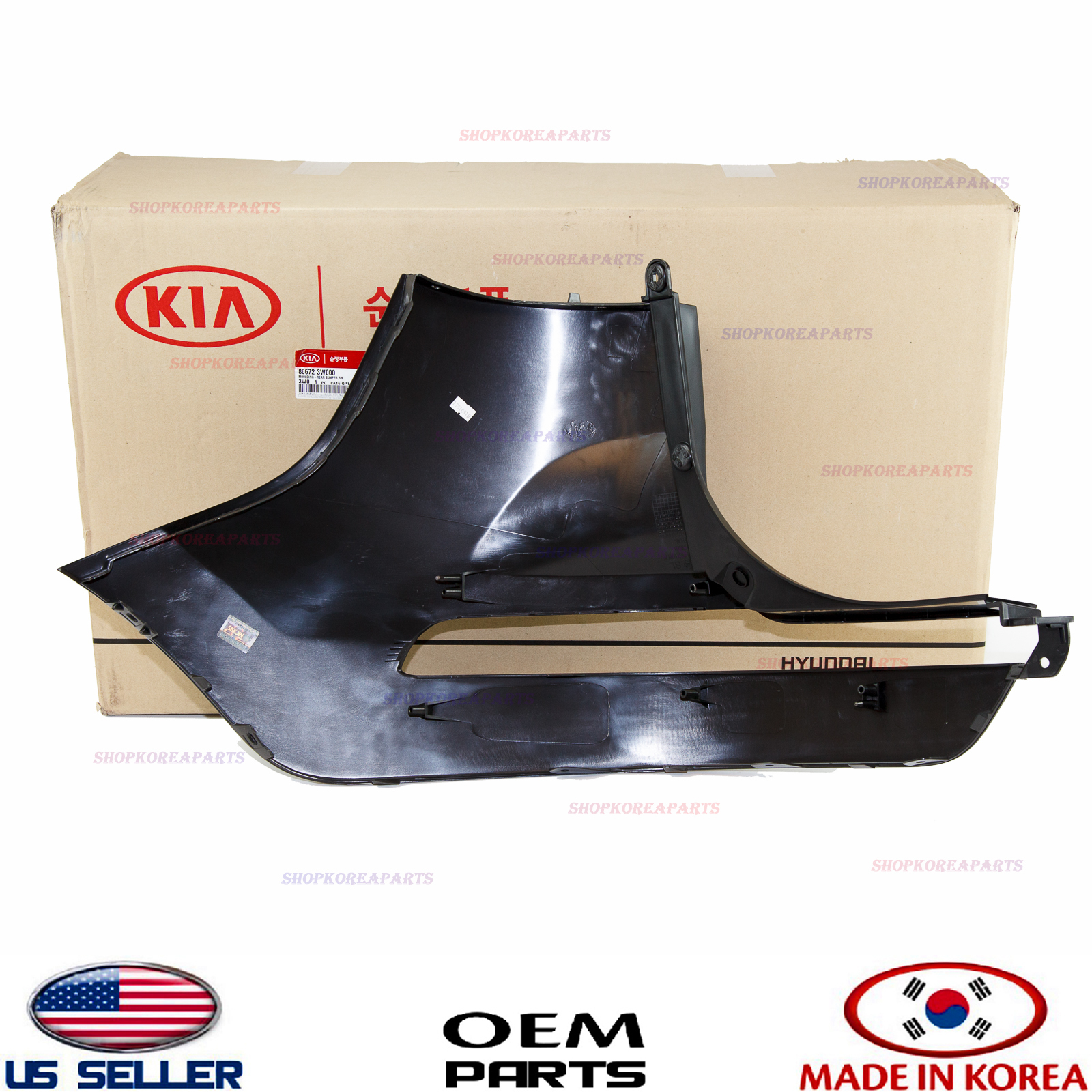 REAR BUMPER END COVER UPPER RIGHT Passenger OEM GENUINE KIA SPORTAGE ...