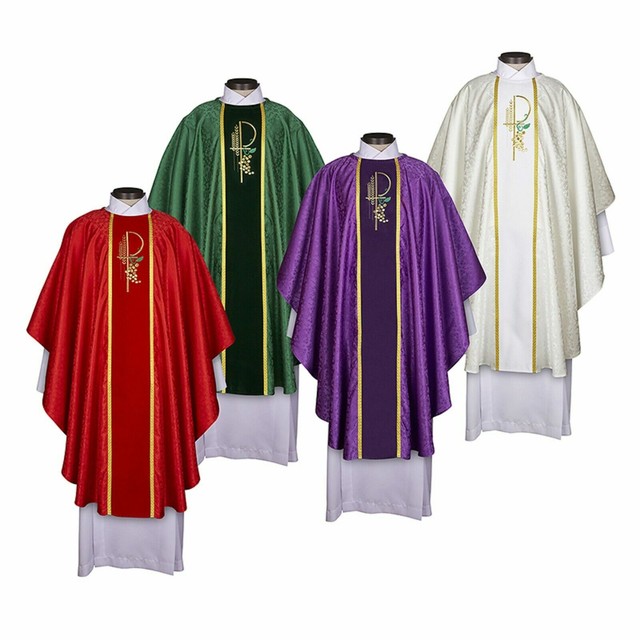 Deacon Dalmatic Set of 4 Colors Eucharistic Jacquard Dalmatics D3131 ...