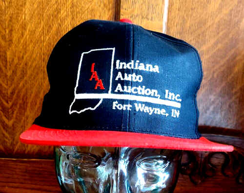 Indiana Auto Auction Embroidery Cotton Ballcap Hat Baseball Adjustable ...