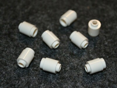 (8) 1x1 White Round Cylinder Brick Bricks ~ Lego ~ NEW | eBay