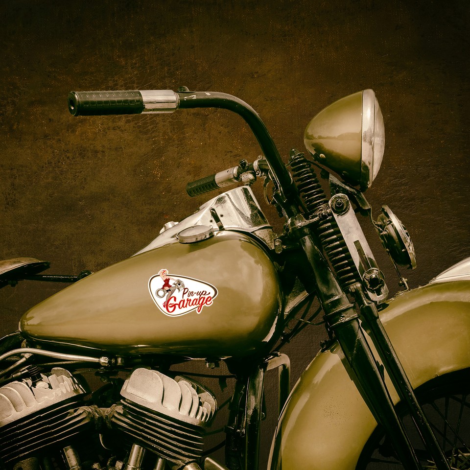 Retro Vintage Aufkleber Old School Ace Kult Rockabilly Style Bobber ...