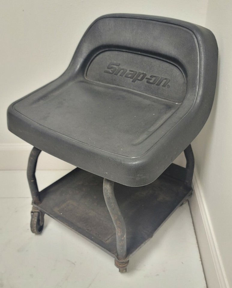 Snap-On Creeper Roller/Rolling Seat/Bench/Chair Black Vinyl/Steel JCH30 ...