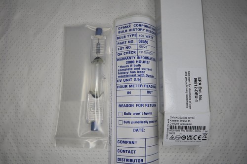 Genuine Dymax 38560 400w UV Curing Lamp Bulb for Curezone Bondbox Etc ...