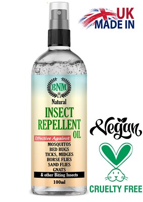 Mosquito Repellent Insect Repellent Midge & Tick Spray 100ml DEET Free ...