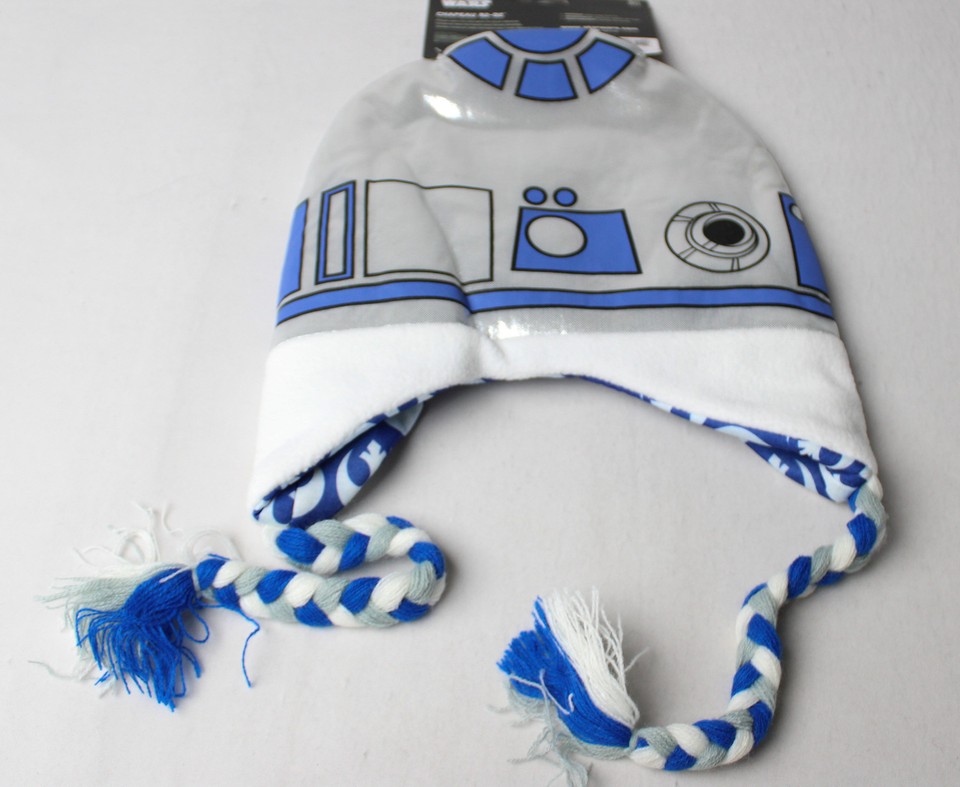 Star Wars Kids' Unisex R2-D2 Laplander Beanie Hat CD4 Silver One Size ...