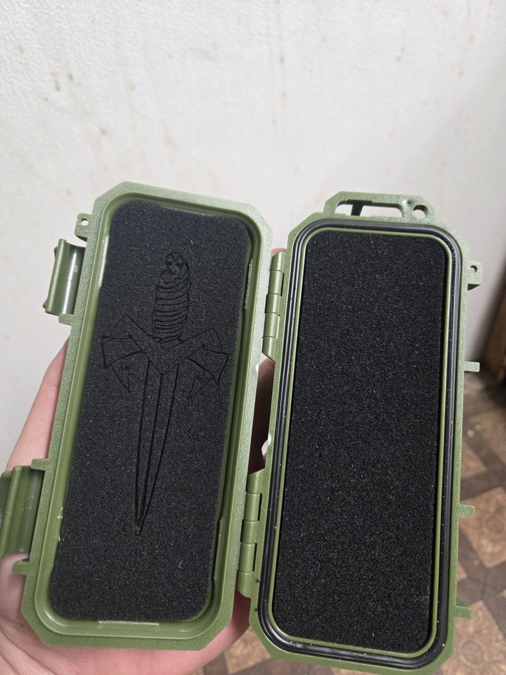 Microtech Knife Custom Laser Engraved Water Proof Dust Proof Case Od Green | eBay