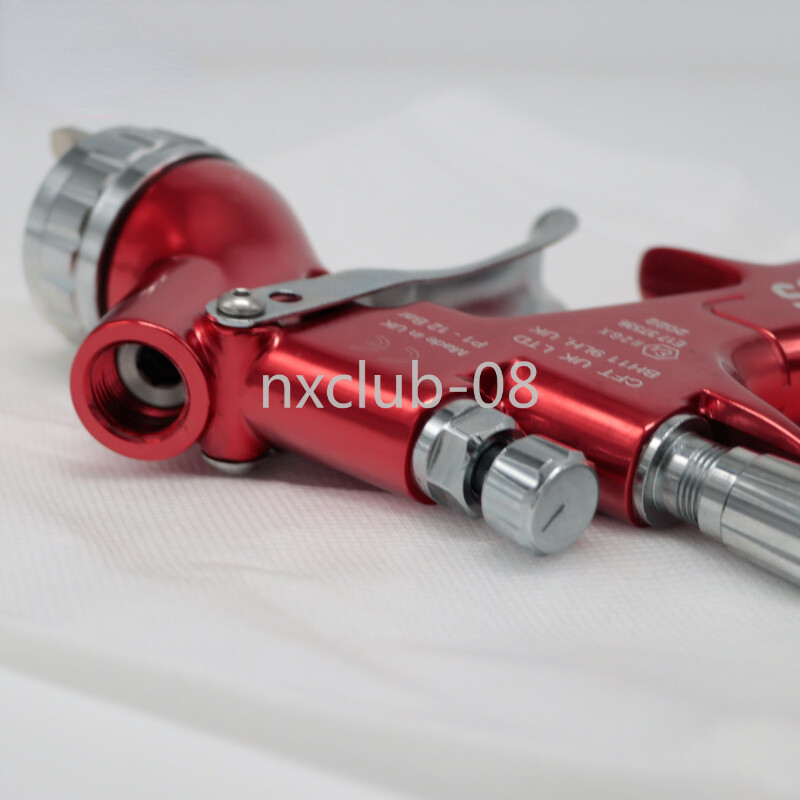 Red Spray Gun Varnish 1.3mm Nozzle HVLP Car Paint Pistol for Devilbiss ...