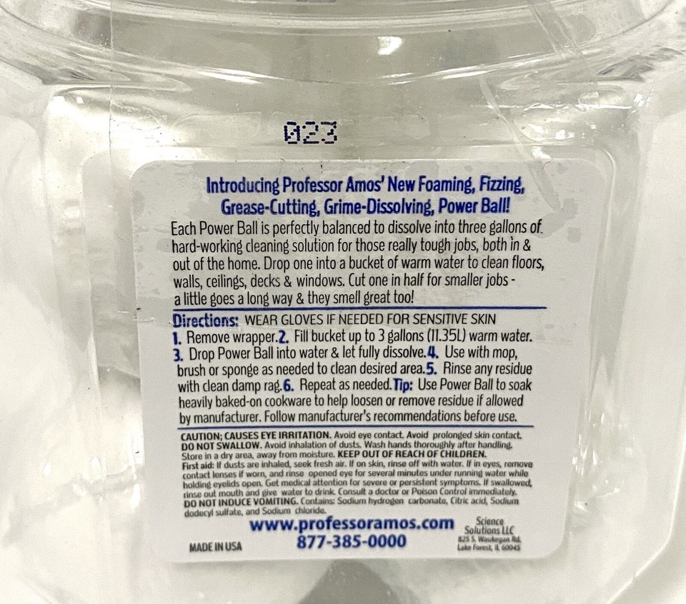 Professor Amos Concentrated Power Balls Clean And Fresh Scent Pack 8 ...