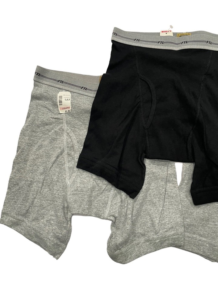 3 Pairs Vintage FOTL Men's Boxer Briefs Underwear Ribbed Knit Cotton ...