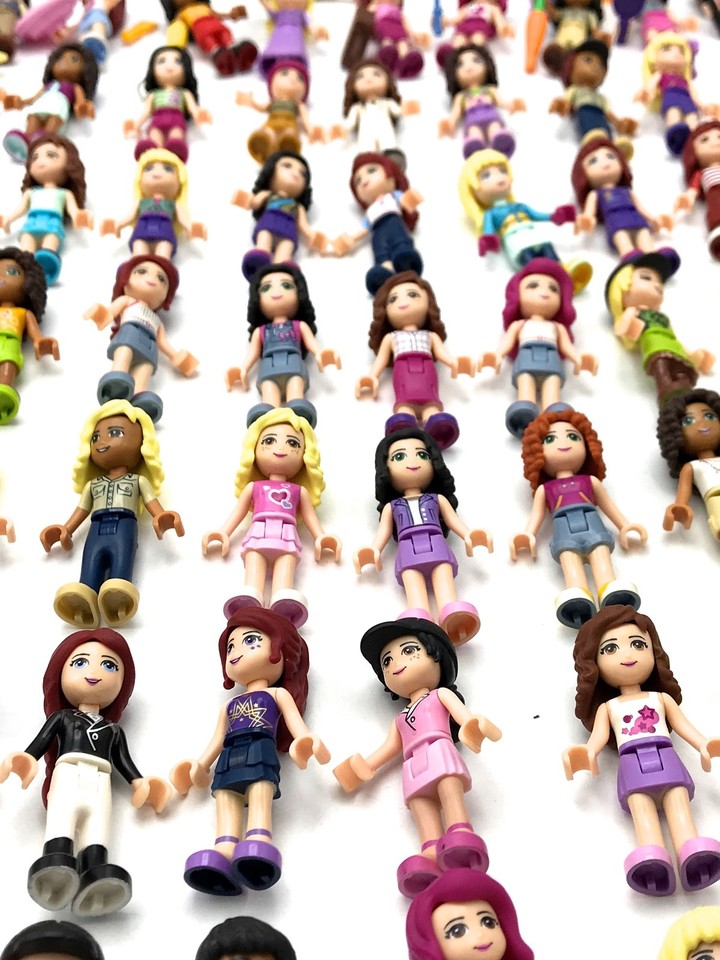LEGO FRIENDS MINIFIGURES W/ HAIR CUTE GIRL FEMALE RANDOM FIGS $2.25 PER ...