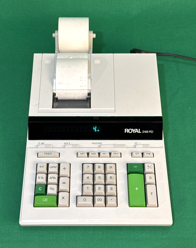 Royal 248PD Printing Calculator - Very Good Condition, Made in Japan | eBay