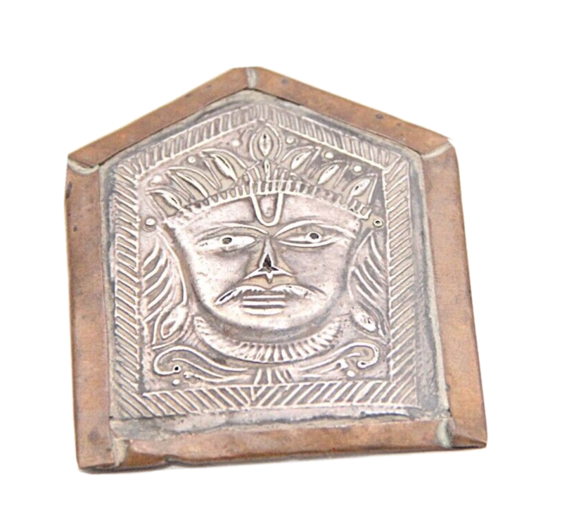 Rare Vtg Silver Foil Embossed Kuldevta Baba Ramdev Tak Silver and ...