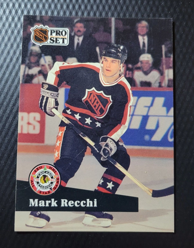 1991-92 Pro Set ALL-STAR Game MARK RECCHI Pittsburgh Penguins HOF ...