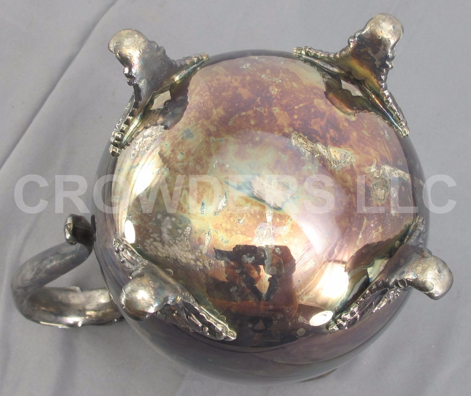 Int'l Silver Co Webster Wilcox Claw Foot Silver Plate Water Pitcher w ...