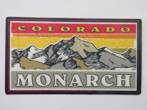 Cool Mountain STICKER ~ MONARCH Pass 11,312' ~ COLORADO Rocky Mountains ...