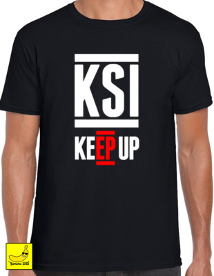 KSI Keep Up T-Shirt Sidemen Holiday YouTube All Over The Place Boxing ...