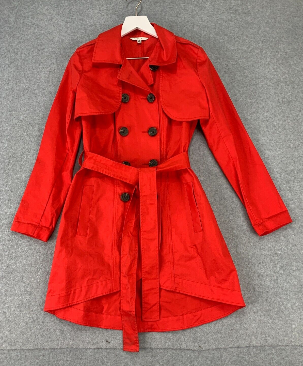 Cabi Jacket Womens 4 Poppy Red Convertible Bolero Tre… - Gem