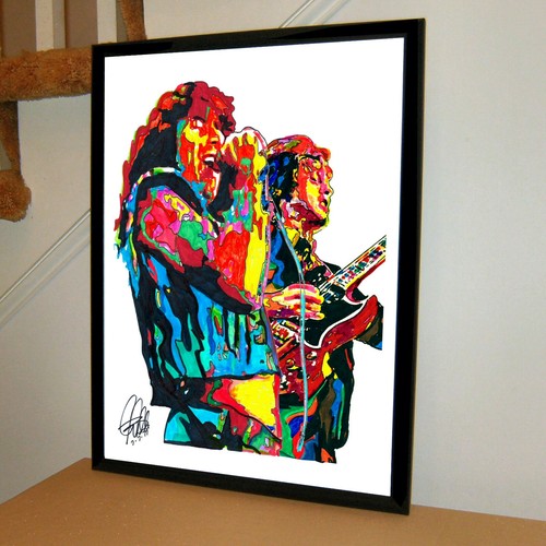 Bon Scott Angus Young ACDC Hard Rock Music Poster Print Wall Art 18x24 ...