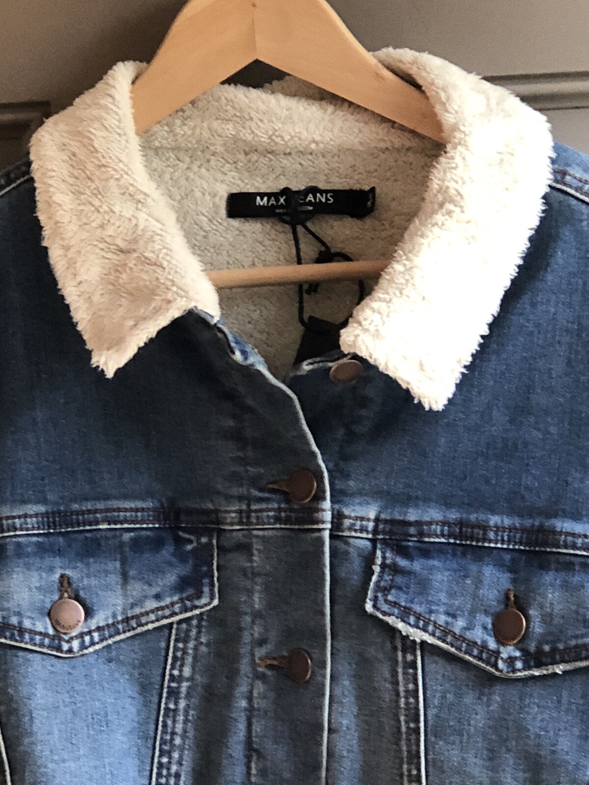 Max Jeans Soft Jacket Fleece Lined XL Women’s Jeans Jacket Light Coat ...