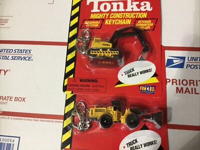Tonka Set Of 2 Mighty Construction Keychains Edition 1998 Vintage | eBay