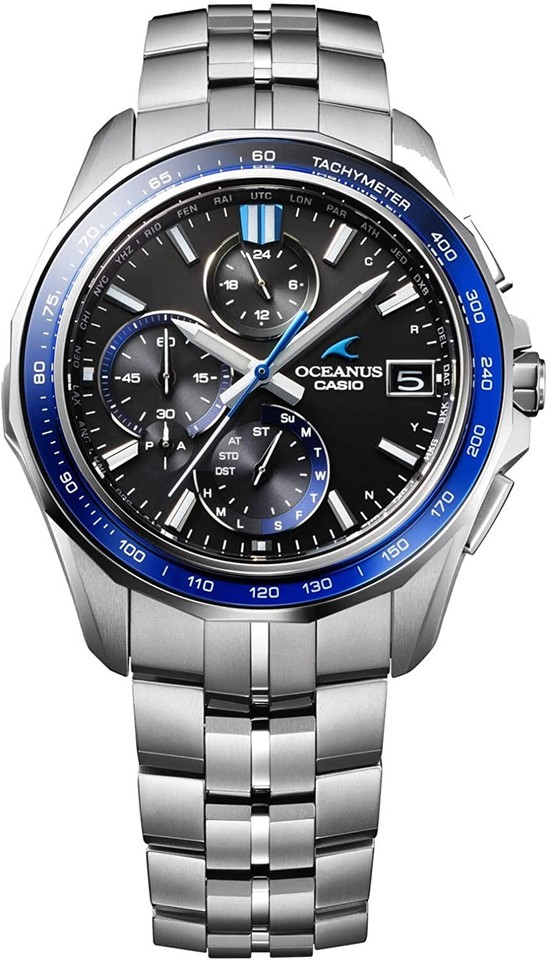 Casio Oceanus OCW-S7000-1AJF Manta Titanium Bluetooth Chrono Men Watch ...