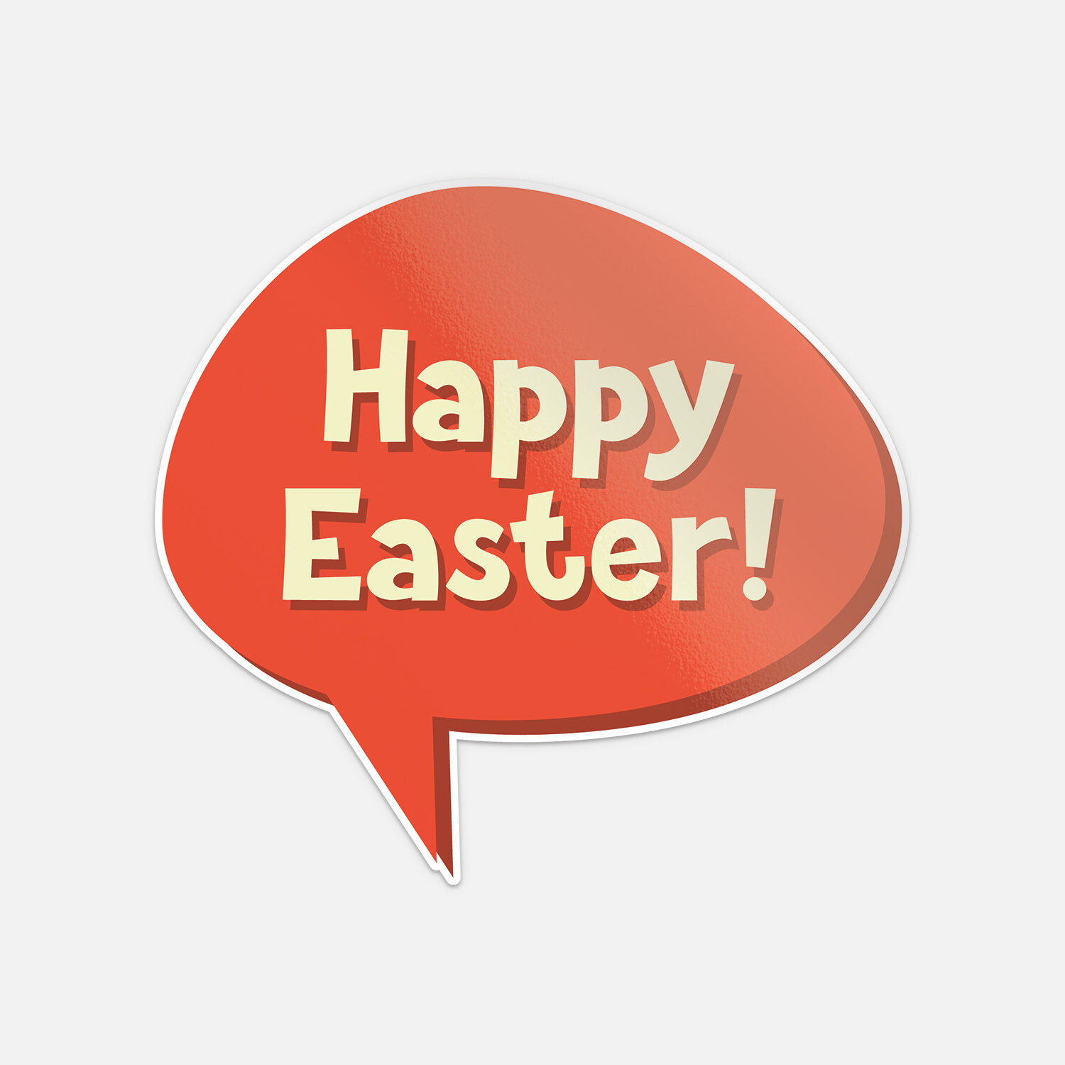 Happy Easter Speech Bubble Symbol Vinyl Sticker Decal | eBay
