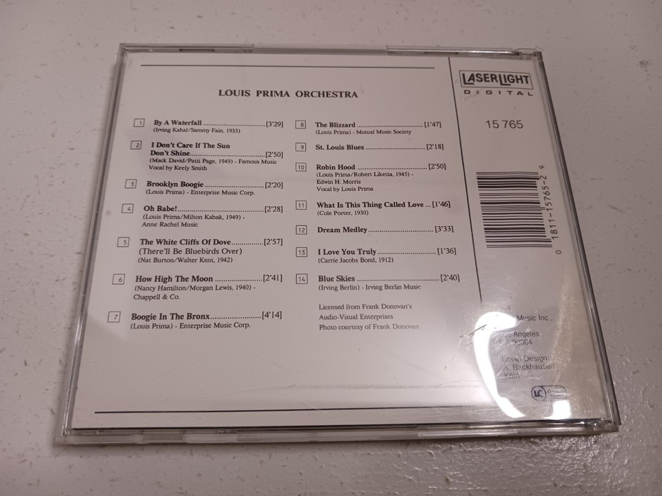 Louis Prima Orchestra The Jazz Collector Edition CD Compact Disc ...