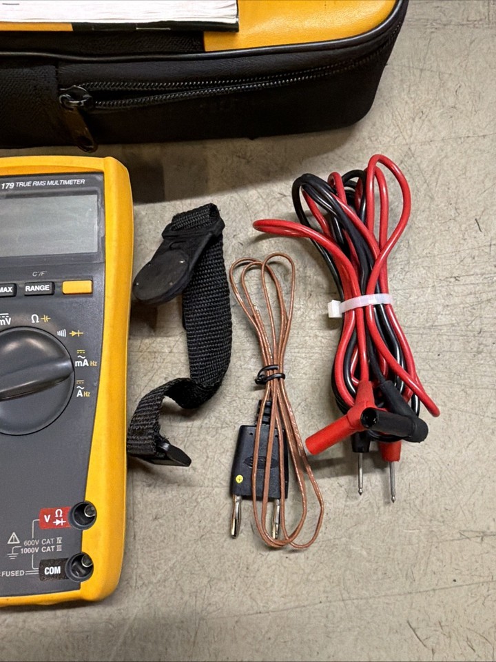 Fluke 179 True RMS Multimeter (Comes with Magnetic Hanger & Leads) | eBay