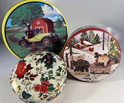 Fresh Beginnings Choclate Chip Cookies Bear Farm Car Tin & 2 Bonus Tins ...