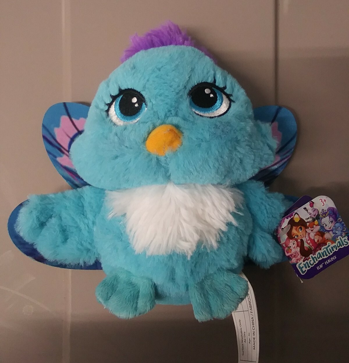 Enchantimals Pippa Peahen Plush Adorable Pet With Tags Stuffed Animal ...