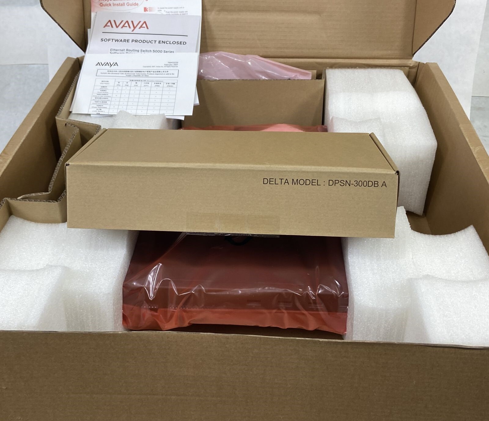 New Avaya Extreme ERS 4850GTS-PWR+ 48x1Gb POE+ Ethernet Switch Kit ...