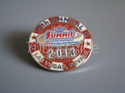 2013 SUMMIT NATIONALS LAS VEGAS NHRA DRAG RACING EVENT HAT PIN LAPEL ...