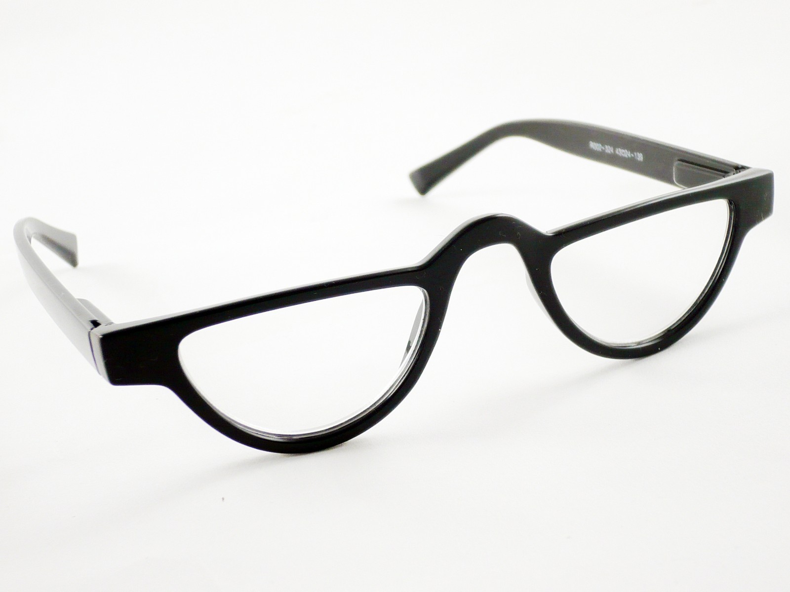 Vintage Half Eye READING GLASSES Half Moon Spectacles Black Brown ...