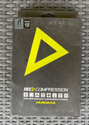 ISC Youths Sports Compression Pants Full Length Black Size 12 | eBay ...