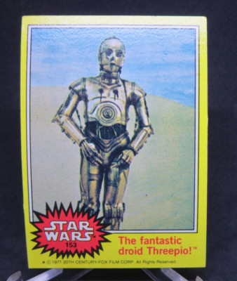 1977 TOPPS Yellow STAR WARS #153 C-3PO Card Nice Shape #6 | eBay