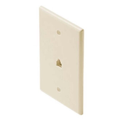 Steren Mid-Sized 4C Tel Wall Plate Almond | eBay