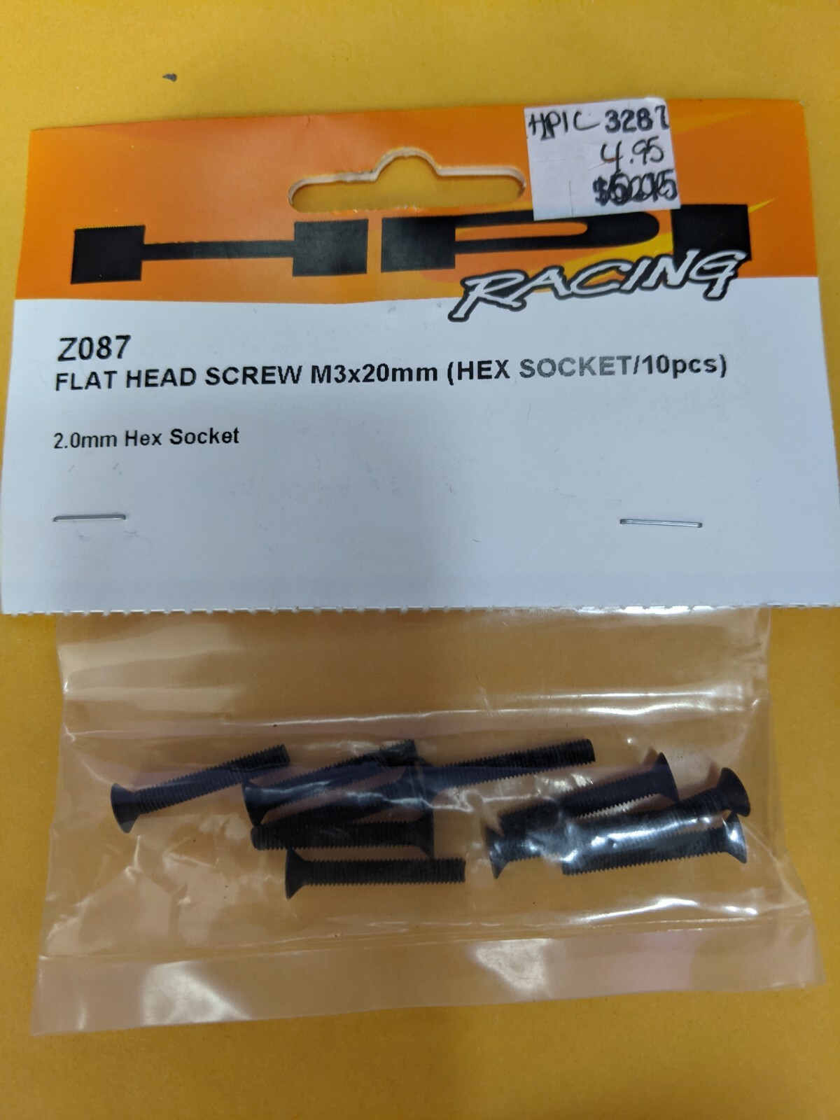 hpi racing parts for rc part #Z087 flat head screw | eBay