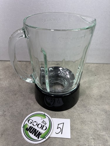 Original Cuisinart Smart Power Duet Blender Glass Pitcher Jar 40oz 5 ...