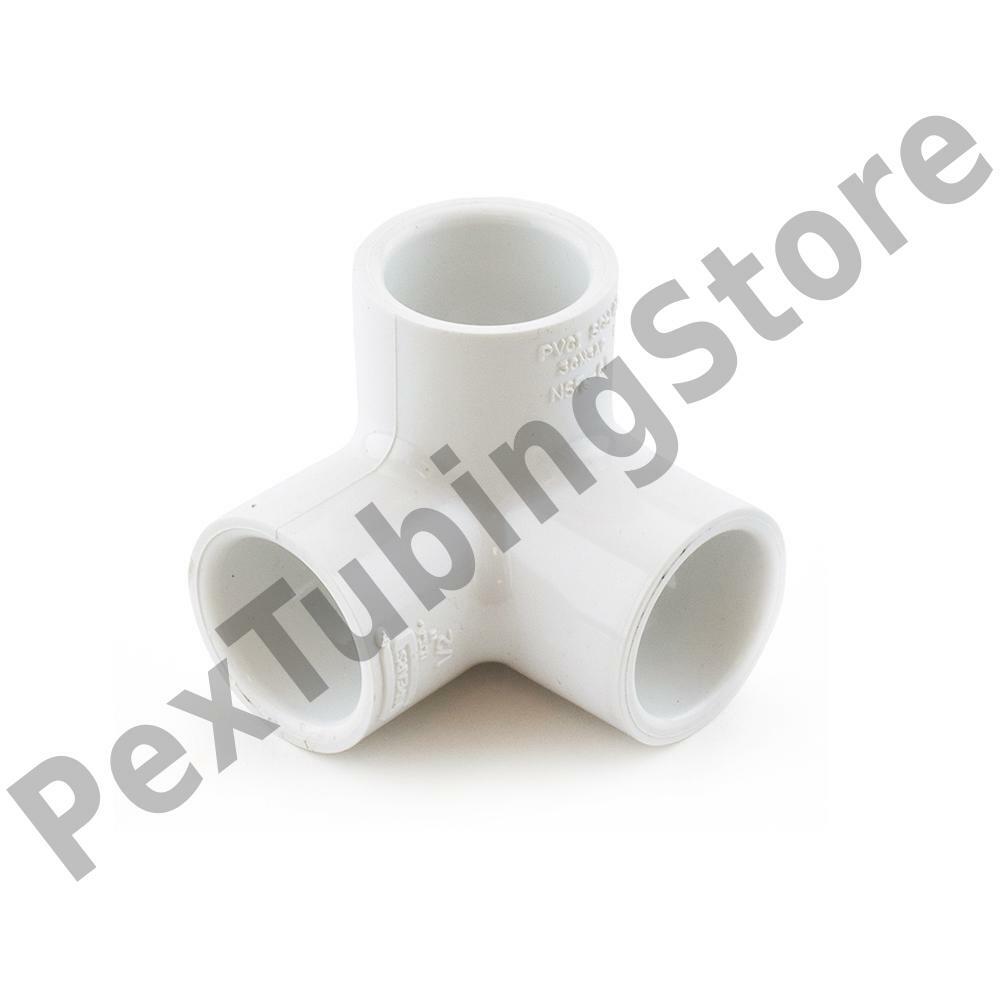 1/2" PVC (Sch. 40) 90° Elbow w/ Side Outlet | eBay