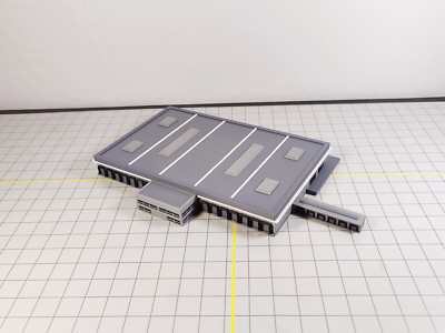 CARGO TERMINAL BUILDING FACILITY Airport Aircraft GSE Model 1:400 Scale ...