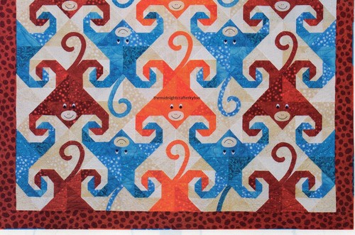 Monkey Business Quilt Pattern Pieced/Applique CA | eBay