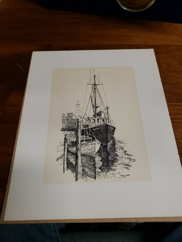 VINTAGE LITTLE LADY SAIL BOATS ARTIST CLARK M. GOFF 1974 | eBay